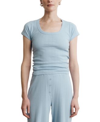 Click here for Vir Vita Pointelle Scoop Tee prices