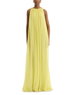 Click here for Oscar de la Renta Sleeveless Silk Chiffon Caftan D... prices
