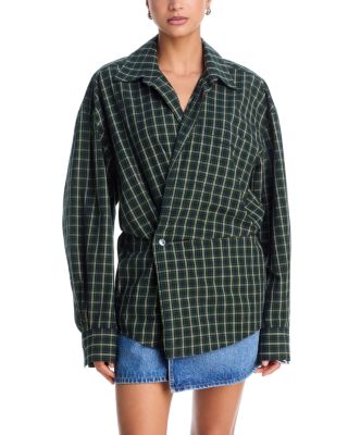 Click here for alexanderwang Pre Styled Mini Wrap Dress prices