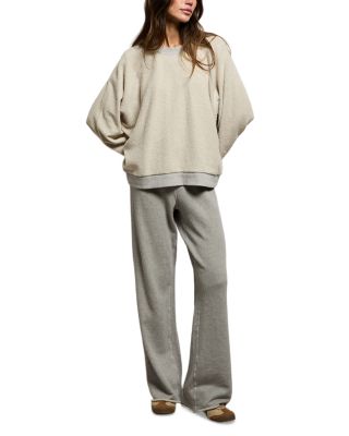 Click here for perfectwhitetee Ziggy Reverse Fleece Oversized Swe... prices