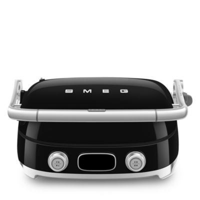 Smeg 50s Retro Style Aesthetic Multi-Use Grill - Black