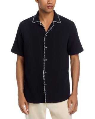 Click here for Hugo Ellino Straight Fit Contrast Piping Shirt prices