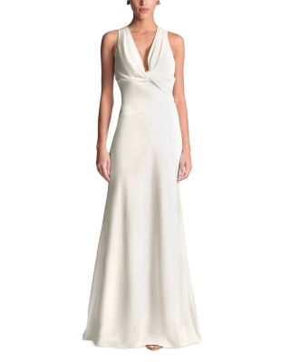 Click here for Bcbg Cowl Neck Halter Gown prices