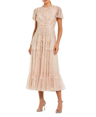 Click here for Mac Duggal Embellished High Neck Floral Applique w... prices