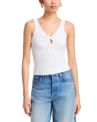 Click here for Bardot Mason Ribbed Tank prices