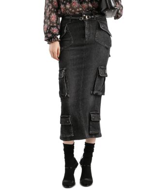 Click here for Dolce & Gabbana Cargo Denim Midi Skirt prices