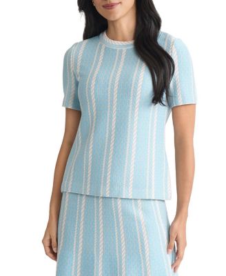 Click here for Ming Wang Roadmap Pattern Soft Knit Top prices