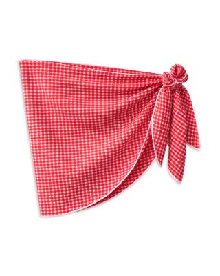 Click here for KatieJnyc Girls Tween Coral Gingham Sarong - Big K... prices