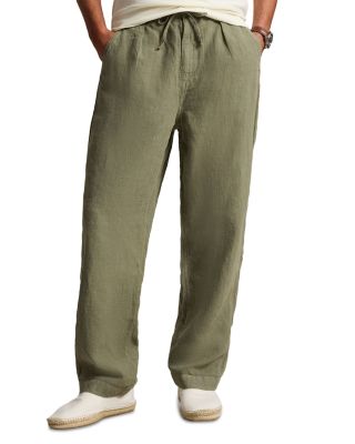 Click here for Polo Ralph Lauren Lateef Relaxed Fit Pleated Linen... prices