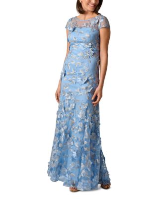 Click here for Adrianna Papell Floral Embroidered Gown prices