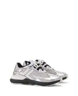Click here for Lanvin Jla Sneakers In Crinkled Metallic Leather prices