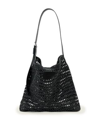 Click here for Allsaints Asha Medium Paper Mesh Shoulder Bag prices