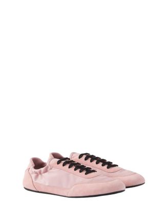 Click here for Prada Womens Collapse Re-Nylon and Suede Sneakers prices