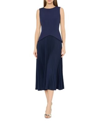 Click here for Milly Haddy Pleated Midi Dress prices