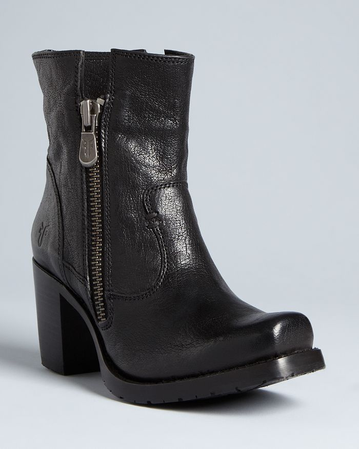 Frye Western Square Toe Booties - Heath | Bloomingdale's