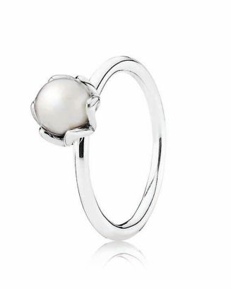 Pandora Ring - Sterling Silver & Pearl Cultured Elegance | Bloomingdale's