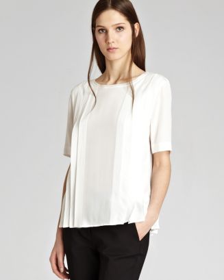 REISS Top - Raya with Raw Strips | Bloomingdale's