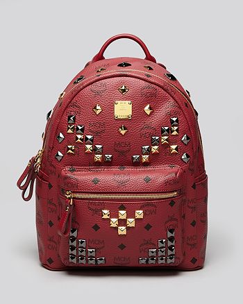 MCM Backpack - Stark Small M Stud | Bloomingdale's