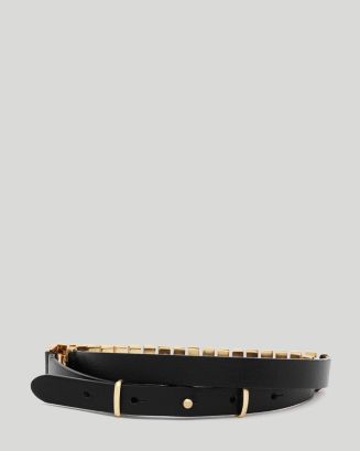 REISS Women's Belt - Reina Chain and Leather | Bloomingdale's