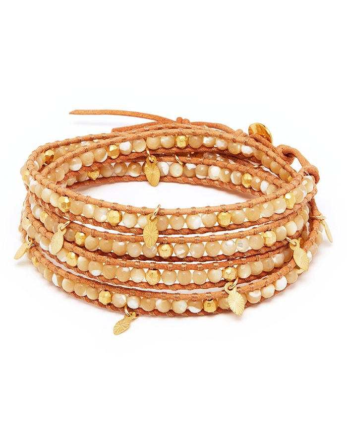 Chan Luu Leaf Charm Five Wrap Bracelet | Bloomingdale's