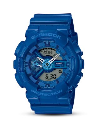 G-Shock Blue Watch, 55mm | Bloomingdale's