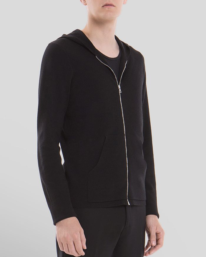 Sandro Sharp Zip Hooded Cardigan | Bloomingdale's