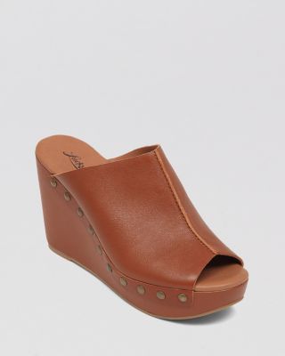 Lucky Brand Open Toe Platform Wedge Sandals - Malayah Studded ...