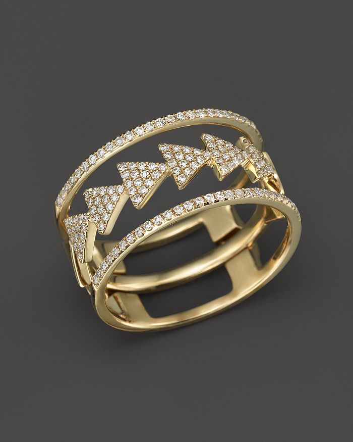 Bloomingdale's Diamond Triple Stack Ring in 14K Yellow Gold, .35 ct. t ...