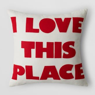 Alexandra Ferguson I Love This Place Decorative Canvas Pillow, 16" x 16 ...