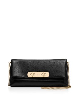 COACH Swagger Clutch in Pebble Leather | Bloomingdale's