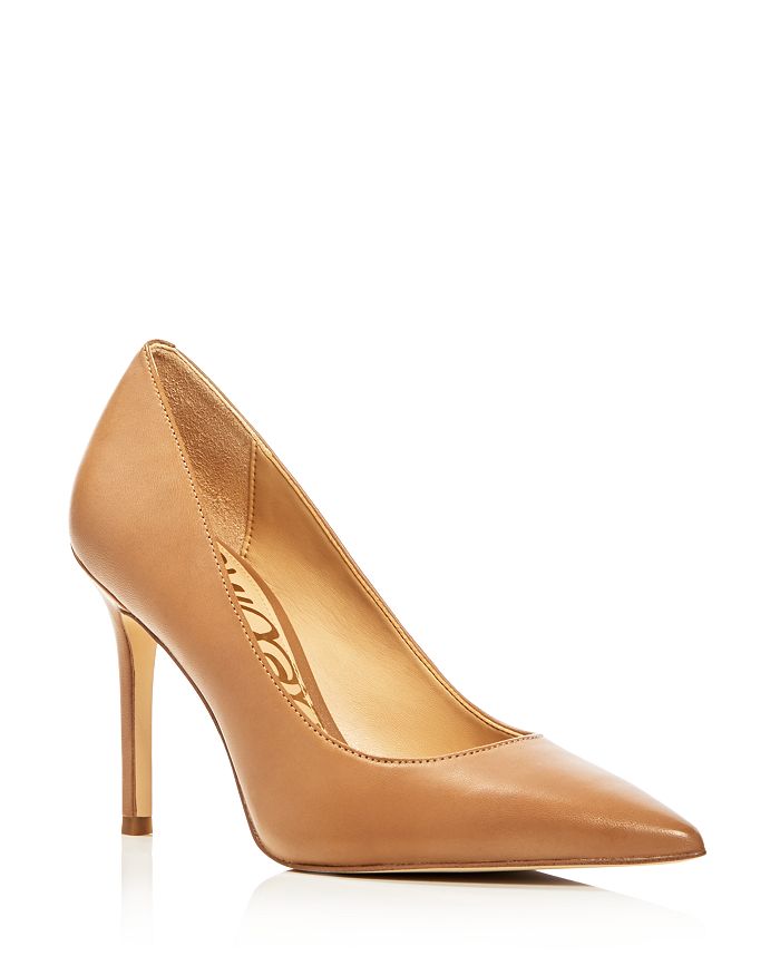 Sam Edelman Hazel Leather Pointed Toe Pumps | Bloomingdale's