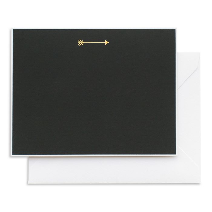 Sugar Paper Black and Gold Arrow Notecard Set | Bloomingdale's