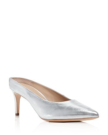 Pour La Victoire Daria Metallic Leather Mules - 100% Exclusive ...