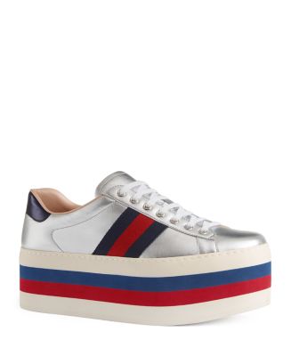 Gucci Men's Leather Low-Top Platform Sneakers | Bloomingdale's