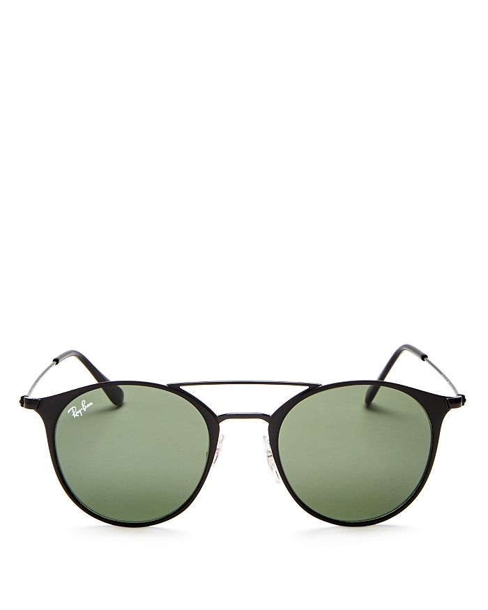 Ray-Ban Unisex Double Bar Round Sunglasses, 49mm | Bloomingdale's