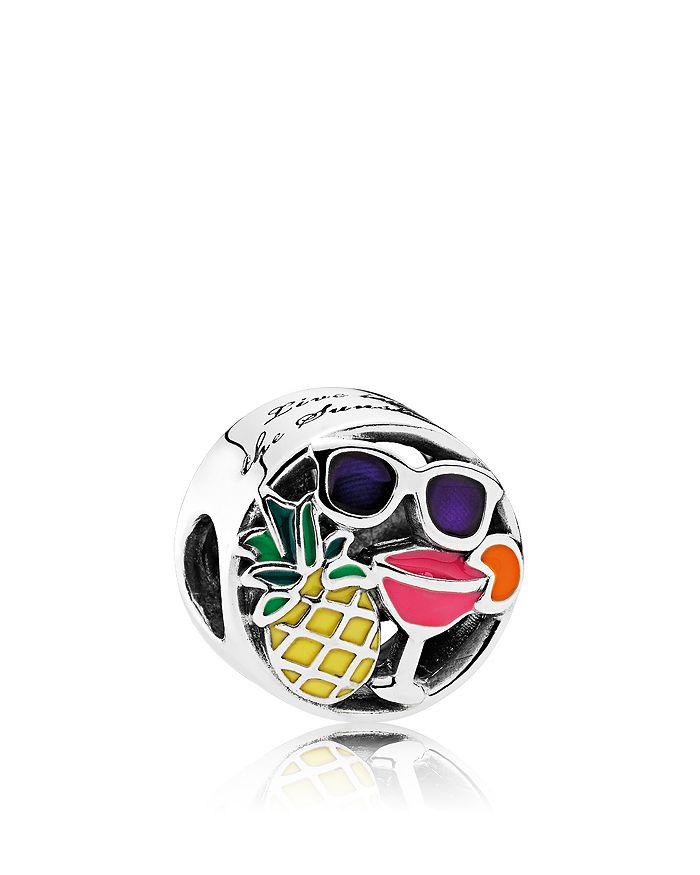 Pandora Sterling Silver & Enamel Summer Fun Charm | Bloomingdale's