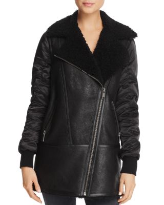 Andrew Marc Tamryn Long Shearling Jacket | Bloomingdale's