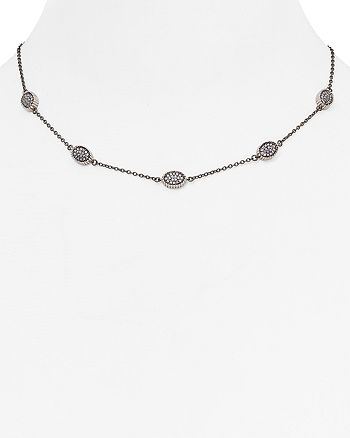 Freida Rothman Oval Station Necklace, 15" | Bloomingdale's