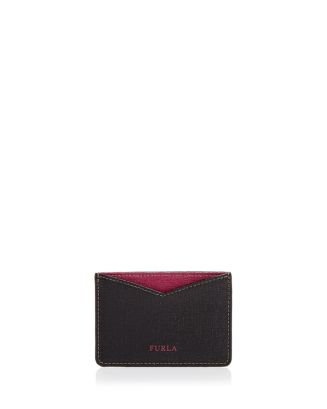 Furla Gioia Leather Card Case | Bloomingdale's