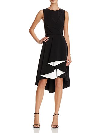 Adelyn Rae Harla Contrast Ruffle Midi Dress | Bloomingdale's