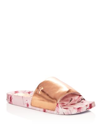 Ted Baker Women's Aveline Leather Slide Sandals | Bloomingdale's
