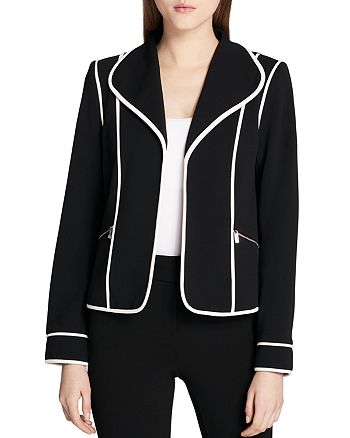 Calvin Klein Piped Blazer | Bloomingdale's