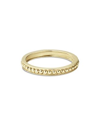 LAGOS Caviar Gold Collection 18K Gold Beaded Stacking Ring | Bloomingdale's