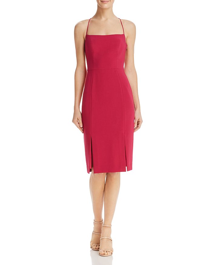 Black Halo Robinson Vented Dress | Bloomingdale's