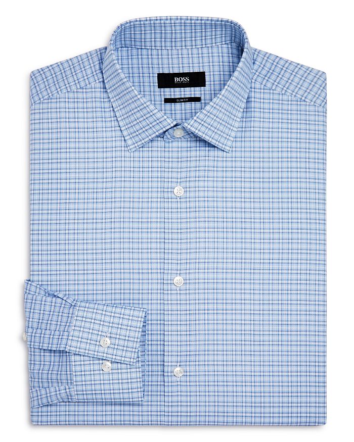 BOSS Dash Check Slim Fit Dress Shirt | Bloomingdale's