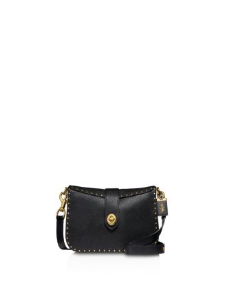 COACH Border Rivet Leather Crossbody | Bloomingdale's