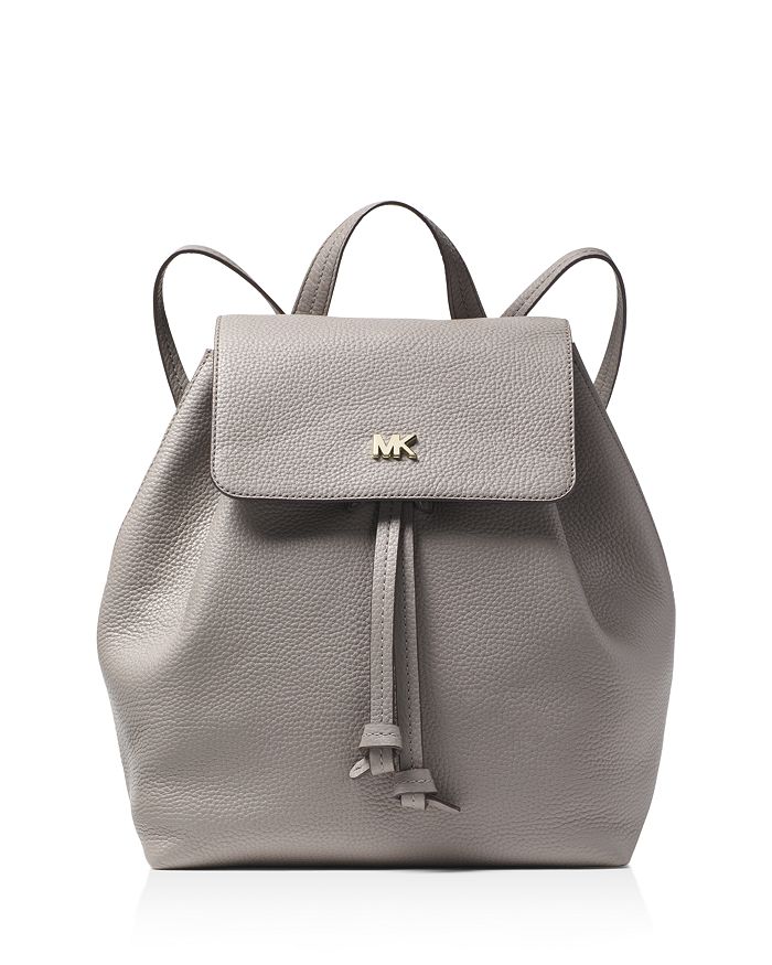 MICHAEL Michael Kors Junie Medium Leather Flap Backpack | Bloomingdale's