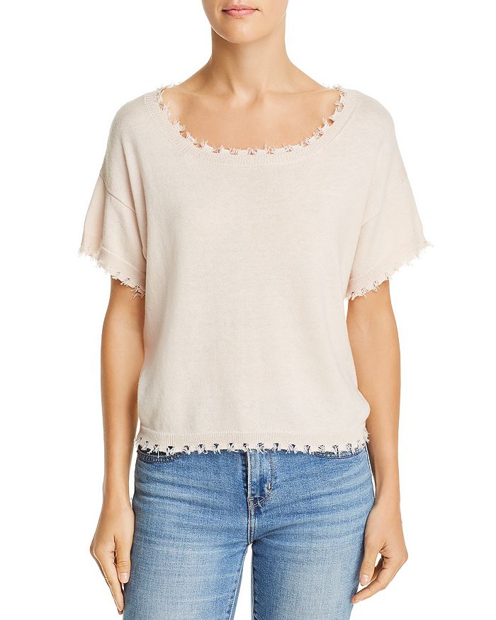 Nation Ltd Distressed Flocked Top