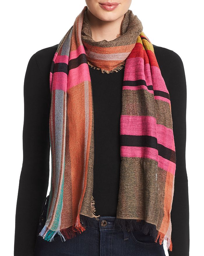 Echo Mixed Plaid Wrap | Bloomingdale's