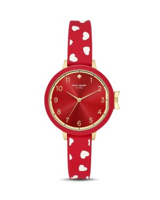 kate spade new york Park Row Red Watch, 34mm | Bloomingdale's